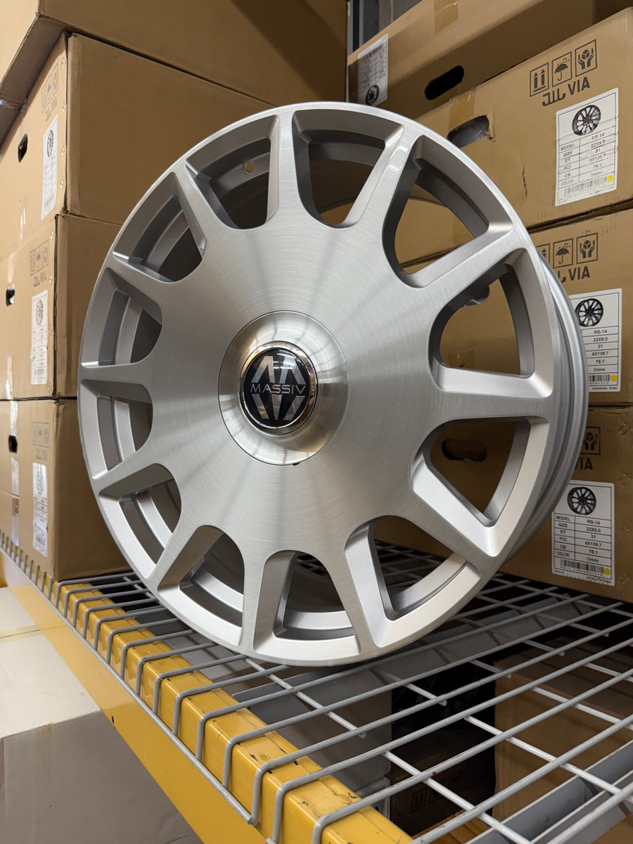 22" Massiv 927 Wheels BRUSHED 5x115 5x120 FOR DODGE CHARGER CHALLENGER – Modern-Wheel