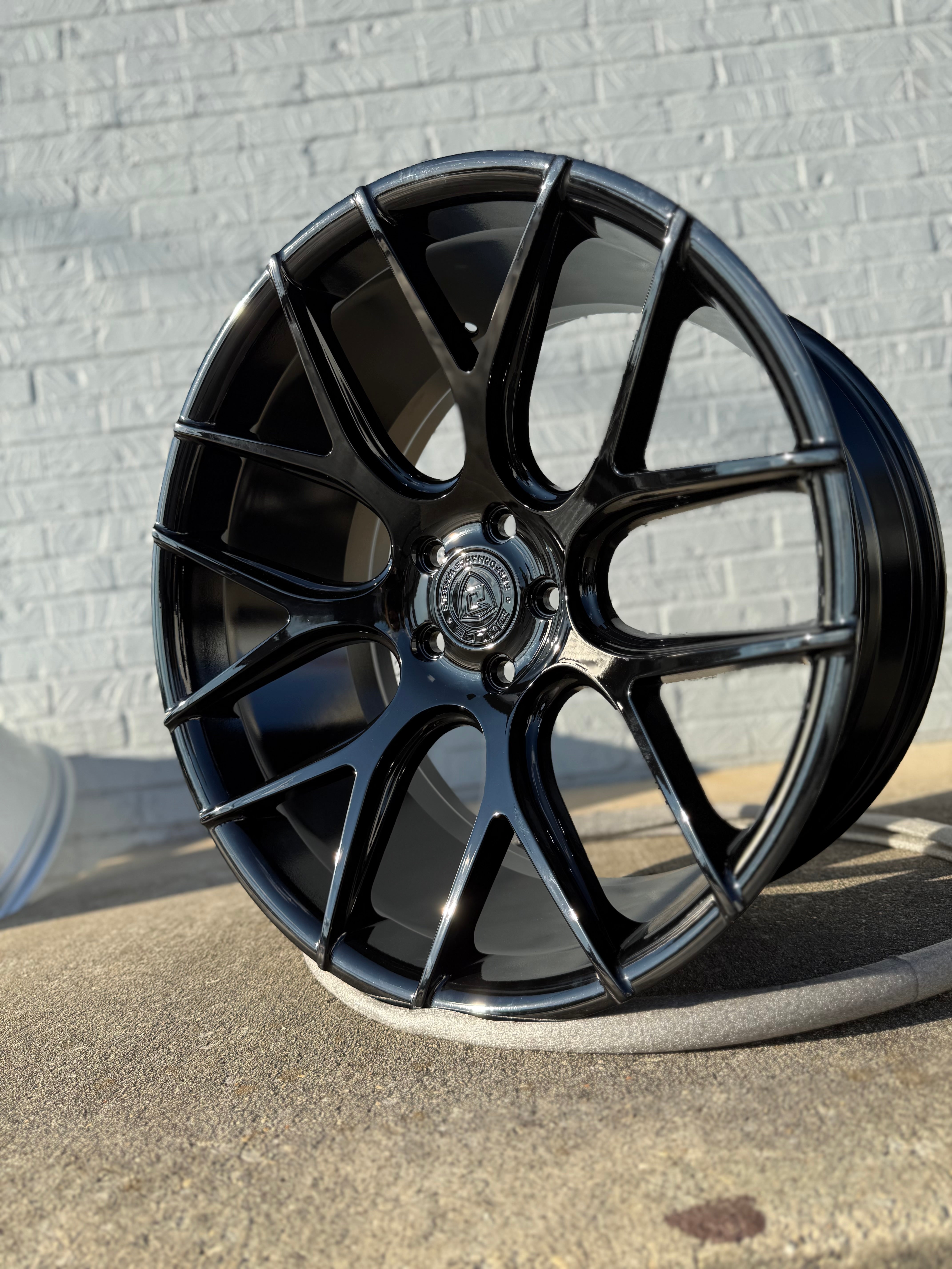 20" Dolce Monza Gloss Black 5x112 For Mercedes C63 C63S S550 S580 SL55 ...