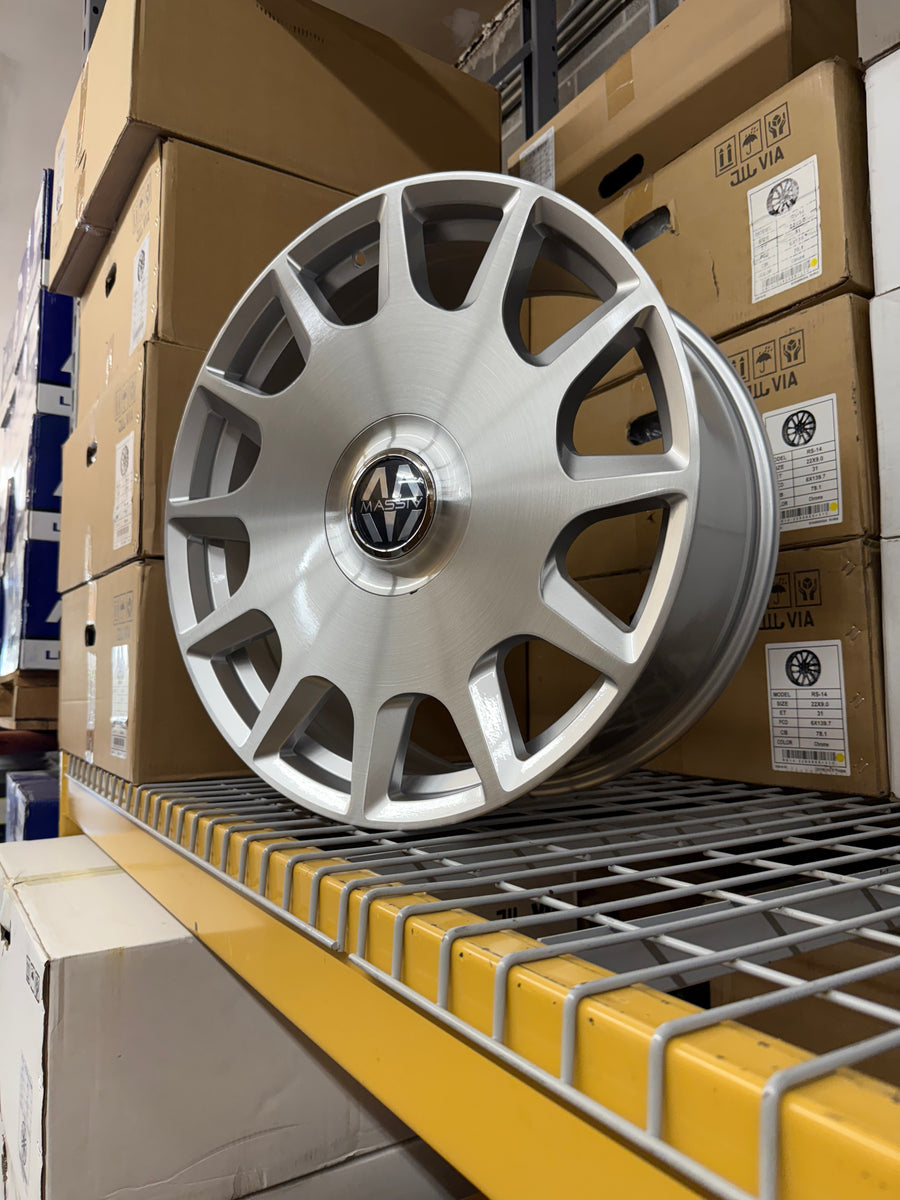 22" Massiv 927 Wheels BRUSHED 5x115 5x120 FOR DODGE CHARGER CHALLENGER ...