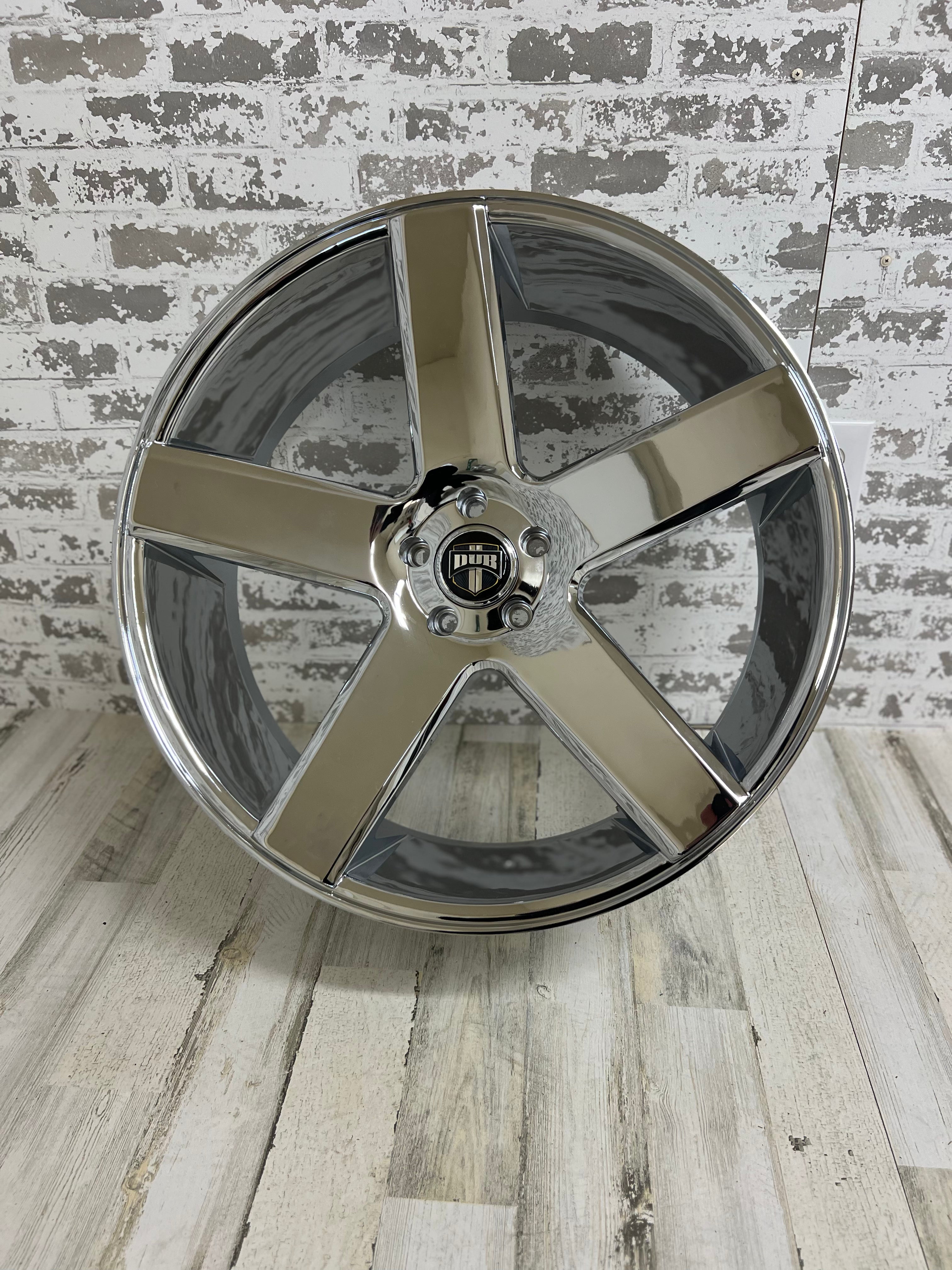 24" DUB BALLER S115 Chrome – Modern-Wheel