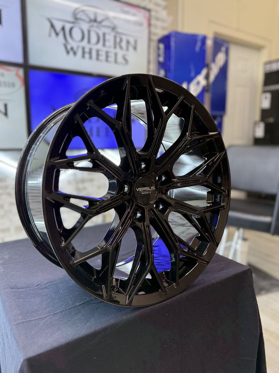 18" 5x120 versus VS55 Gloss Black – Modern-Wheel